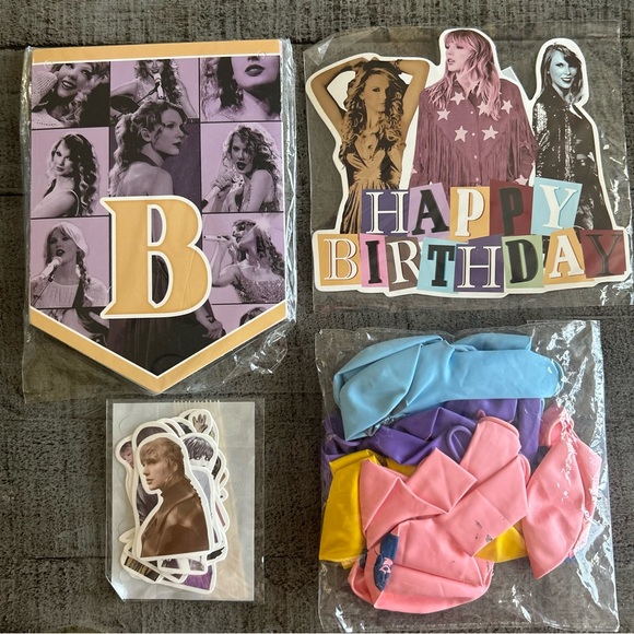 Party Supplies | Taylor Swift Birthday Party Decoration Set With ...